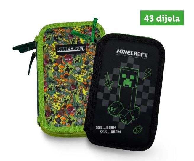 Minecraft® Trostruka pernica s priborom - Lidl - Akcija - Njuškalo katalozi