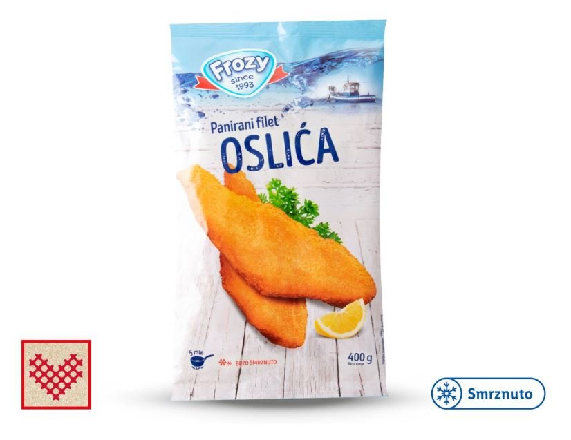Frozy Panirani filet oslića 400 g - Lidl - Akcija - Njuškalo katalozi