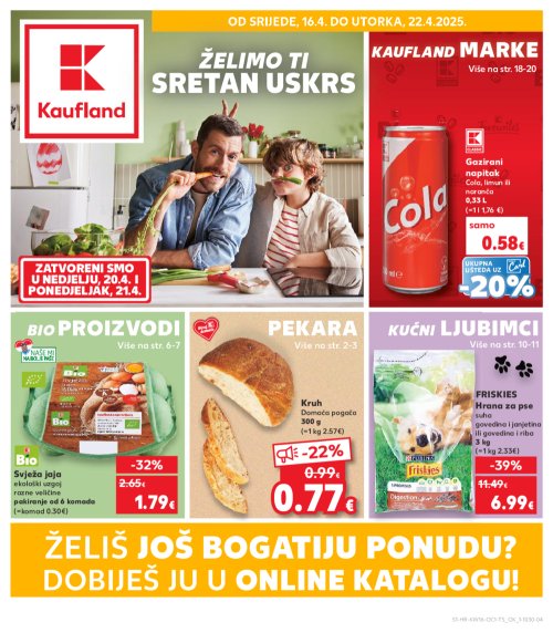 Kaufland katalog Kaufland Marke 16.04.-22.04.2025. Odabrane Poslovnice - Njuškalo katalozi