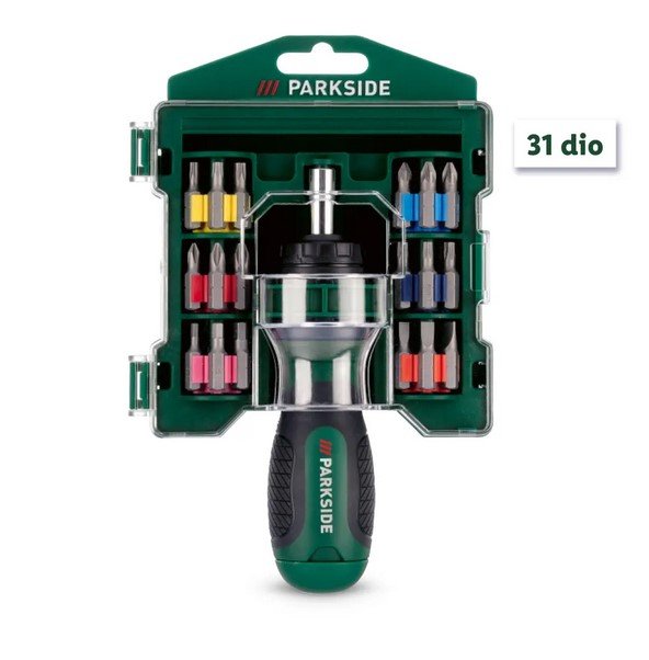 Set bitova za odvijač s čegrtaljkom PARKSIDE® 31/1 - Lidl - Akcija ...