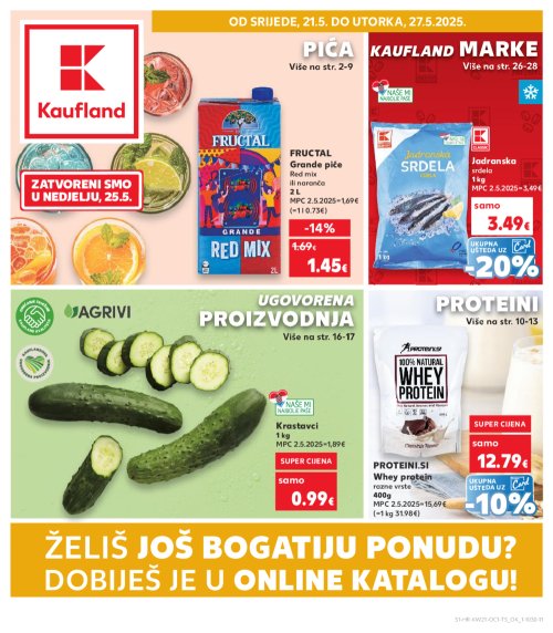 Kaufland katalog Kaufland marke 21.05.-27.05.2025. Odabrane poslovnice - Njuškalo katalozi
