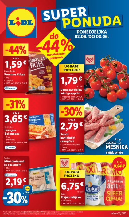 Lidl katalog Super ponuda od ponedjeljka 02.06.-08.06.2025. - Njuškalo katalozi