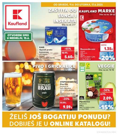 Kaufland katalog Kaufland marke 11.06.-17.06.2025. Odabrane poslovnice - Njuškalo katalozi