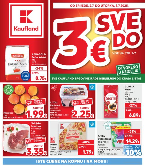 Kaufland katalog Akcija 02.07.-08.07.2025. Odabrane poslovnice - Njuškalo katalozi