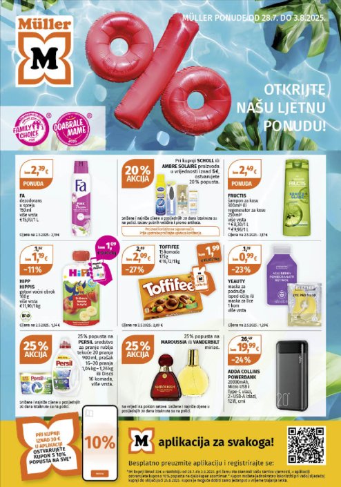 Muller katalog Akcija 28.07. - 03.08.2025. - Njuškalo katalozi