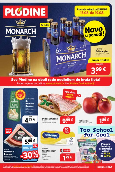 Plodine katalog Akcija 13. 08. - 19. 08. 2025. - Njuškalo katalozi