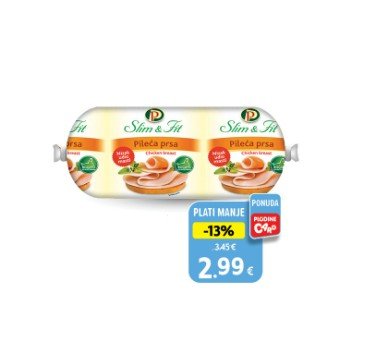 Slim&Fit pileća prsa, polutrajni proizvod Perutnina 400 g - Plodine ...