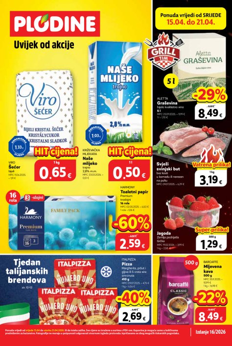 Plodine katalog Uvijek od akcije 15.04.-21.04.2026. - Njuškalo katalozi