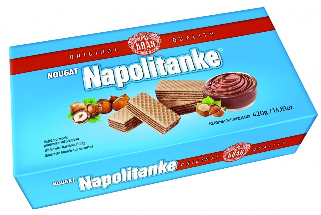 Napolitanke raznih vrsta Kraš 420 g - Akcija - Njuškalo katalozi