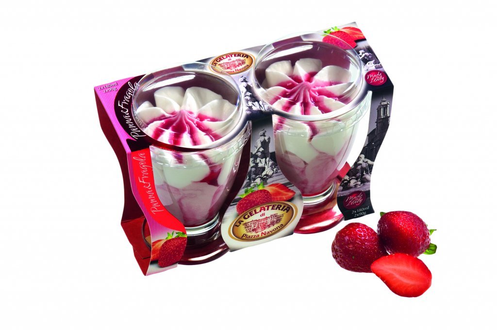 Sladoled u staklenoj čaši razne vrste La Gelateria 2x90 ml - Plodine ...