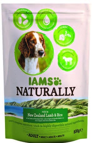 Suha hrana za odrasle pse više vrsta Iams Naturally 800 g - Muller ...