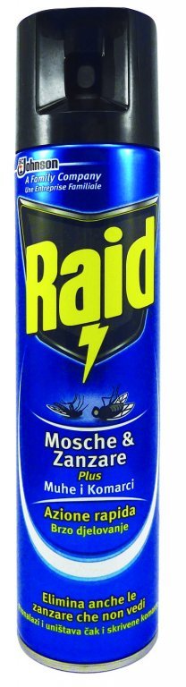 Sprej protiv muha i komaraca Raid 400ml - Akcija - Njuškalo katalozi