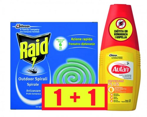 Protect losion Autan 100 ml + Spirale Raid 10 kom - Akcija - Njuškalo ...