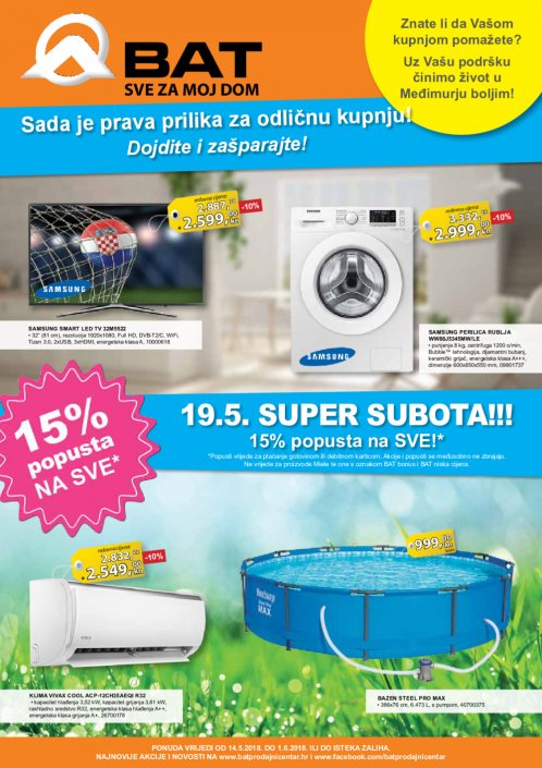 Bat katalog Akcija 14.05.-01.06.2018. - Njuškalo katalozi