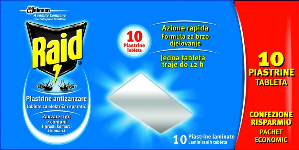 Laminirane tablete protiv komaraca Raid 30 kom - Plodine - Akcija ...