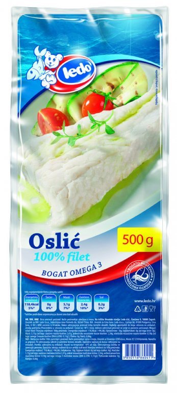 Oslić fileti smrznuti Ledo 500g - Plodine - Akcija - Njuškalo katalozi